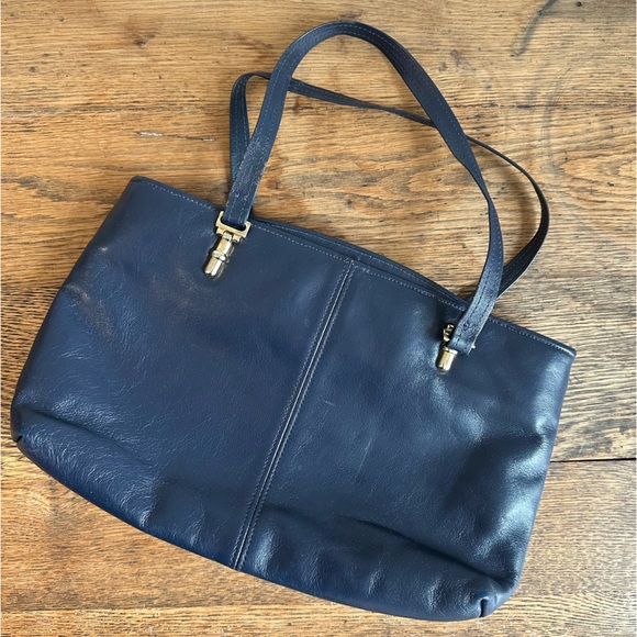 Leather Line | Bags | Vintage Leather Handbag Two Straps Good Condition ...